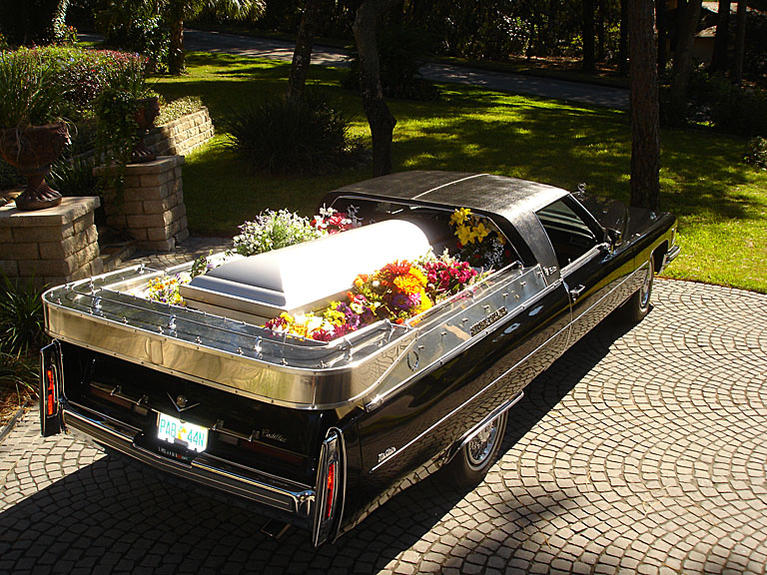 1975 Cadillac McClain Casket Model Flower Car w/ 21,100 miles. Despite ...